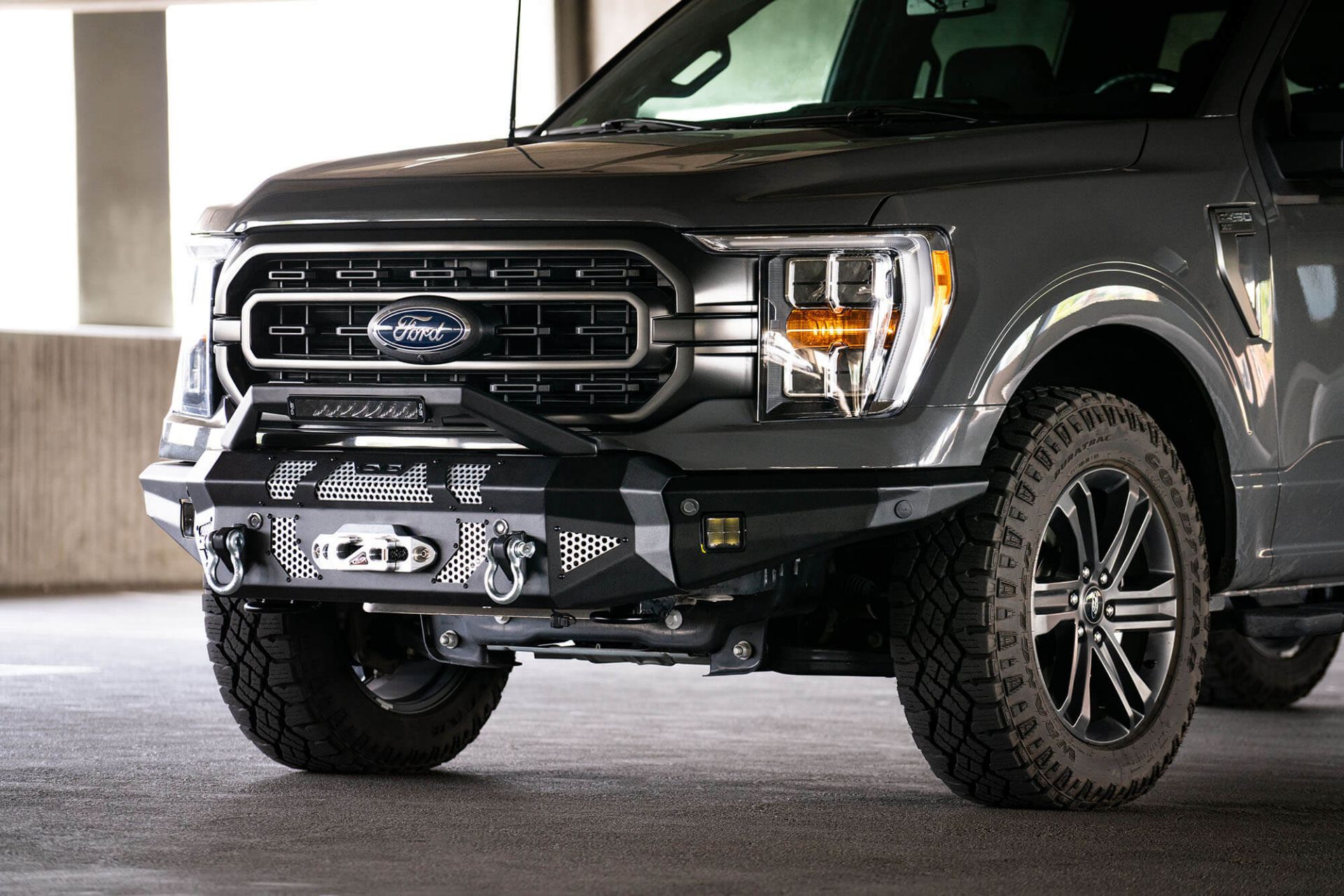 F-150 Winch Front Bumper For 21-22 Ford F-150 Raptor MTO Series DV8 ...